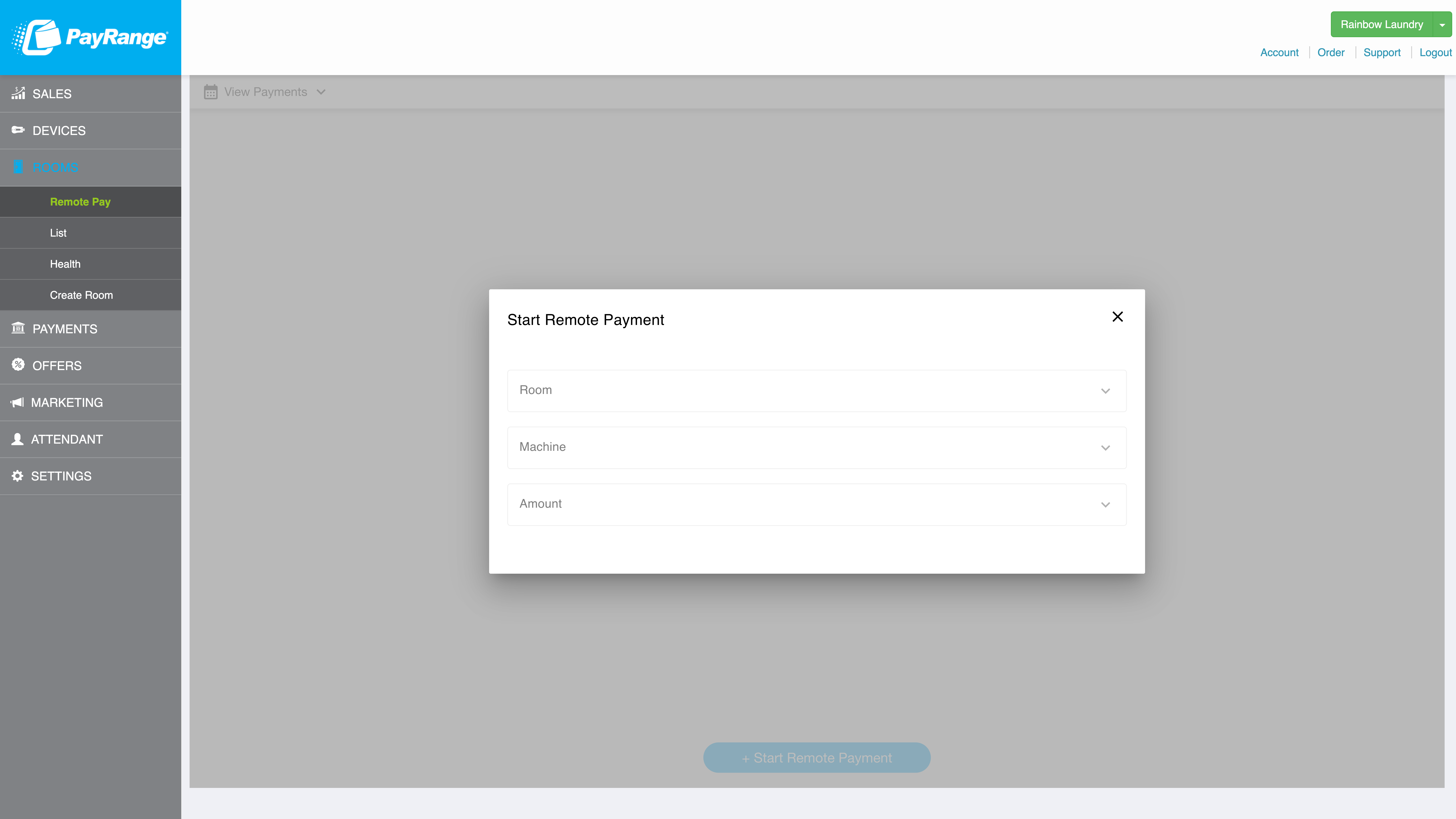 Remote Pay Set-Up – PayRange Support